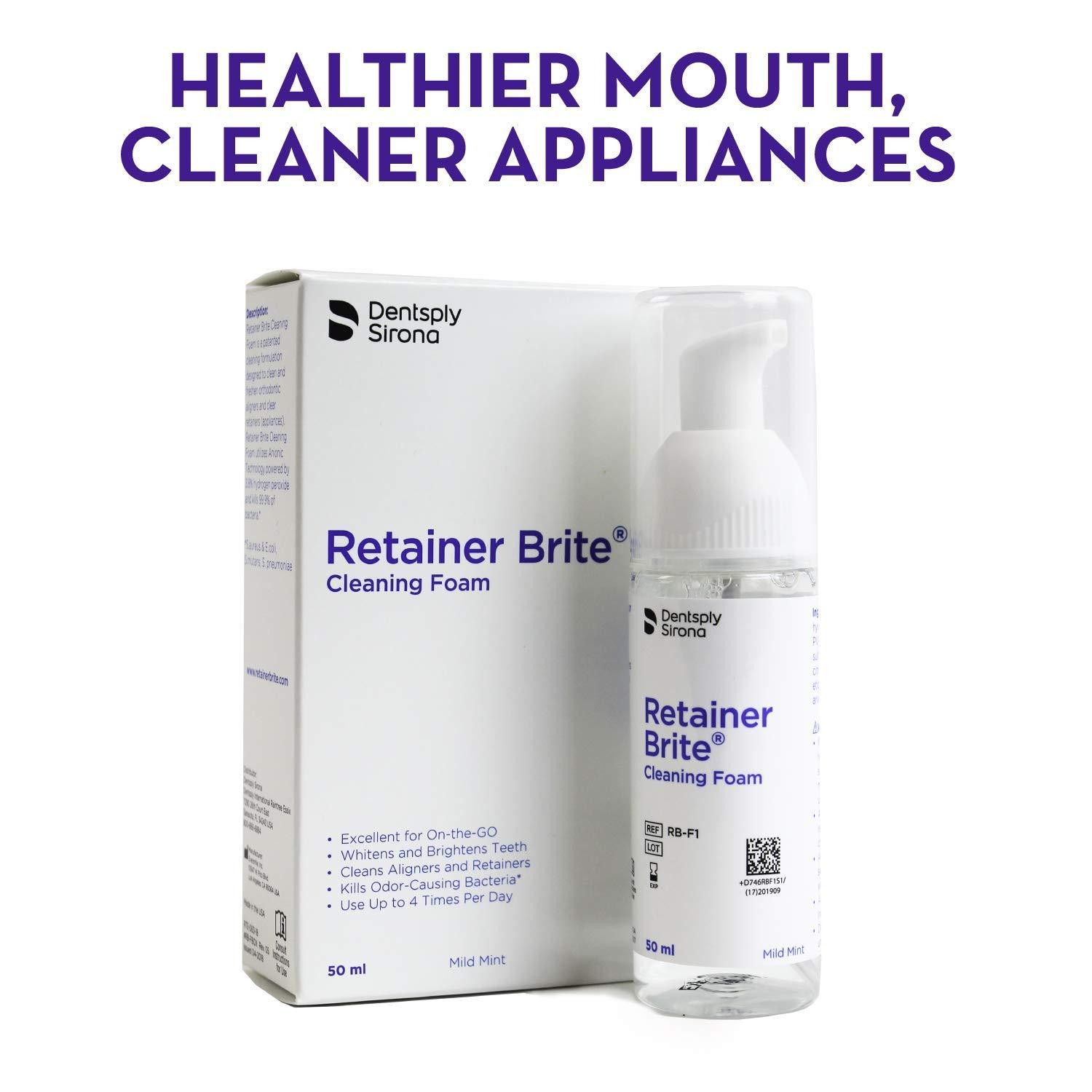 Retainer Brite Cleaning & Whitening Foam - For Fresh Retainers & Whiter ...