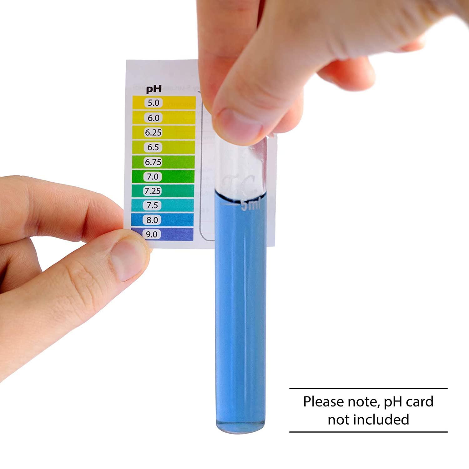 Set of 6 85mm Glass Test Tubes with Leak-Proof Screw Caps and 5ml ...