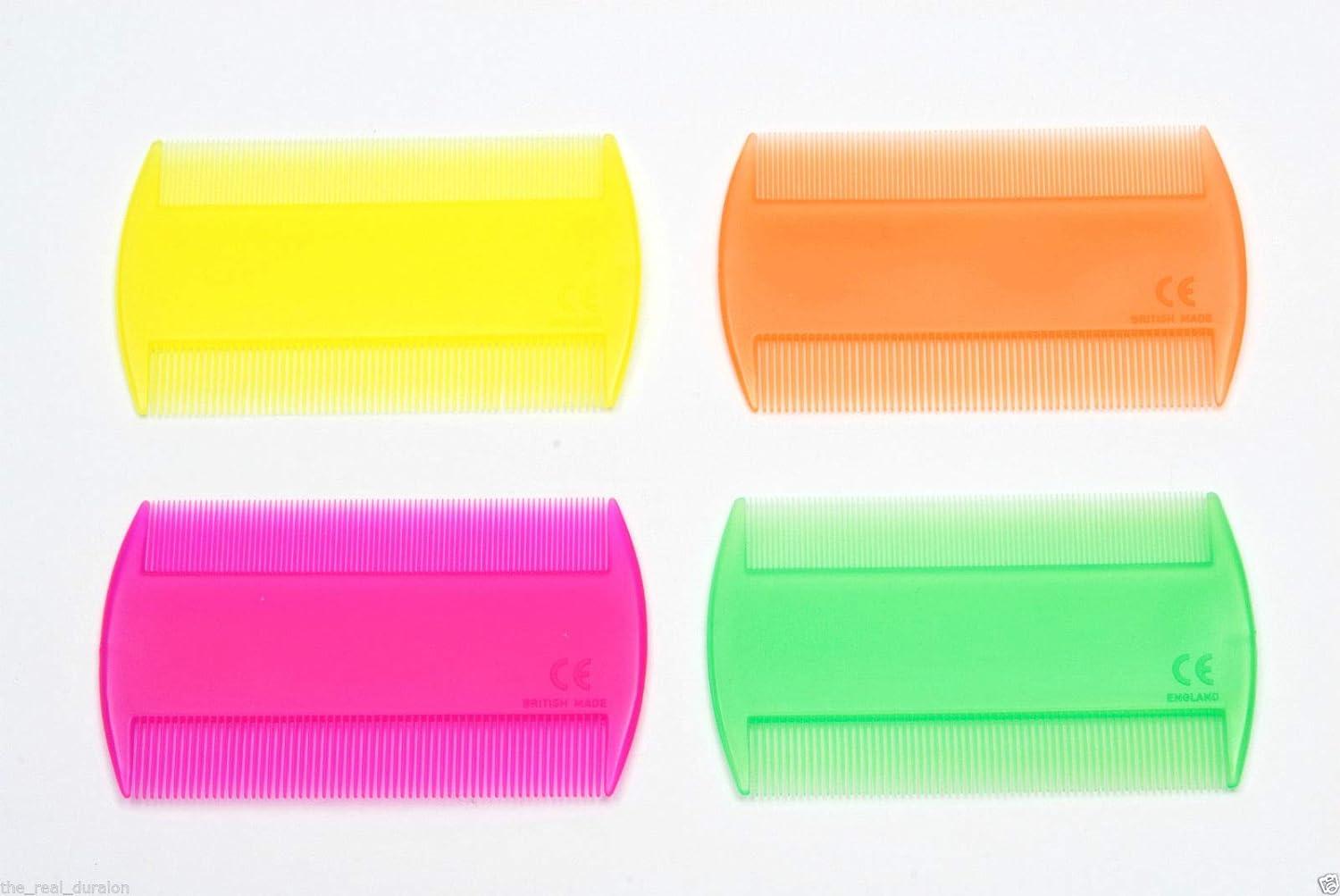 A1SONIC Neon Double Sided Nit Comb - Removes Nits, Lice, Fleas & Eggs ...