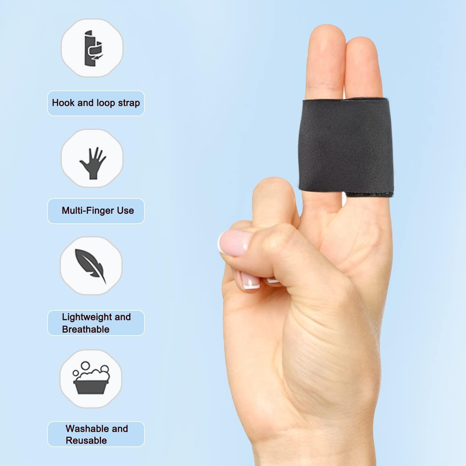 VerteLife 2 pieces Finger Splint Breathable Finger Buddy Wraps Finger ...