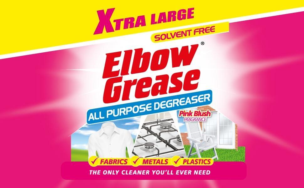 Elbow Grease Pink All Purpose Degreaser 1L - Xtra Large Spray Bottle - Multi-Use Cleaner | Buy ...