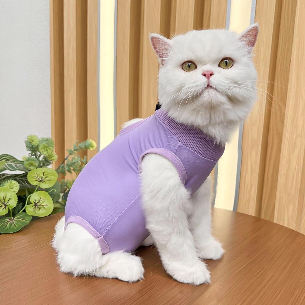 YouLhamy Katzenbody - Post-Op Recovery Suit for Cats | Anti-Lick Wound ...