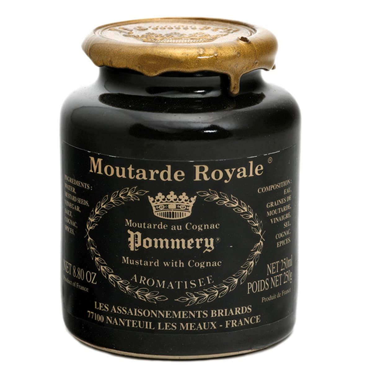 Pommery Moutarde Royale au Cognac - 8 oz. Gourmet Mustard (Pack of 1 ...