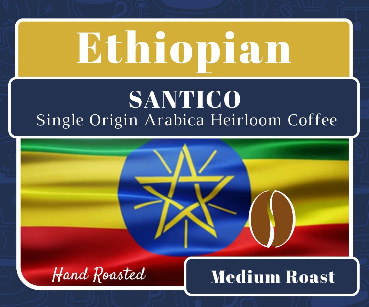 ETHIOPIAN Coffee Beans | Single Origin Heirloom Arabica | Medium Roast ...