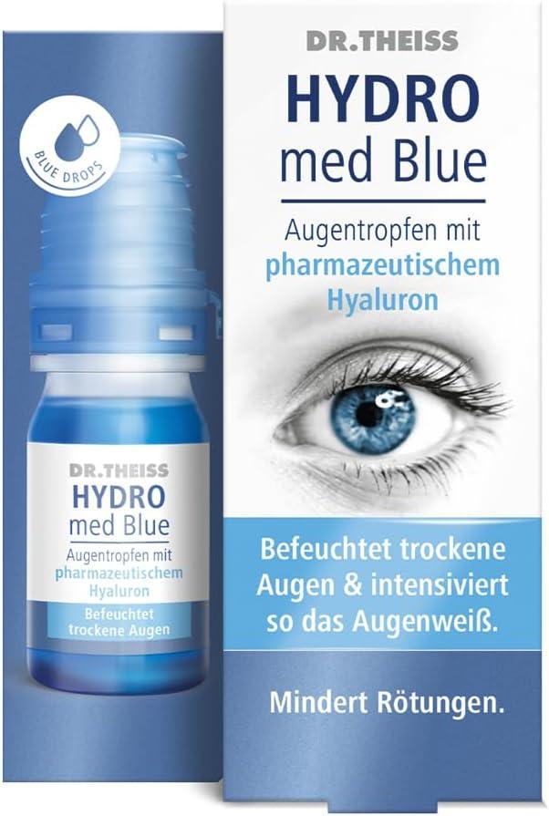 Dr. Theiss Hydro Med Blue Eye Drops | Hyaluronic Acid for Dry Eyes ...
