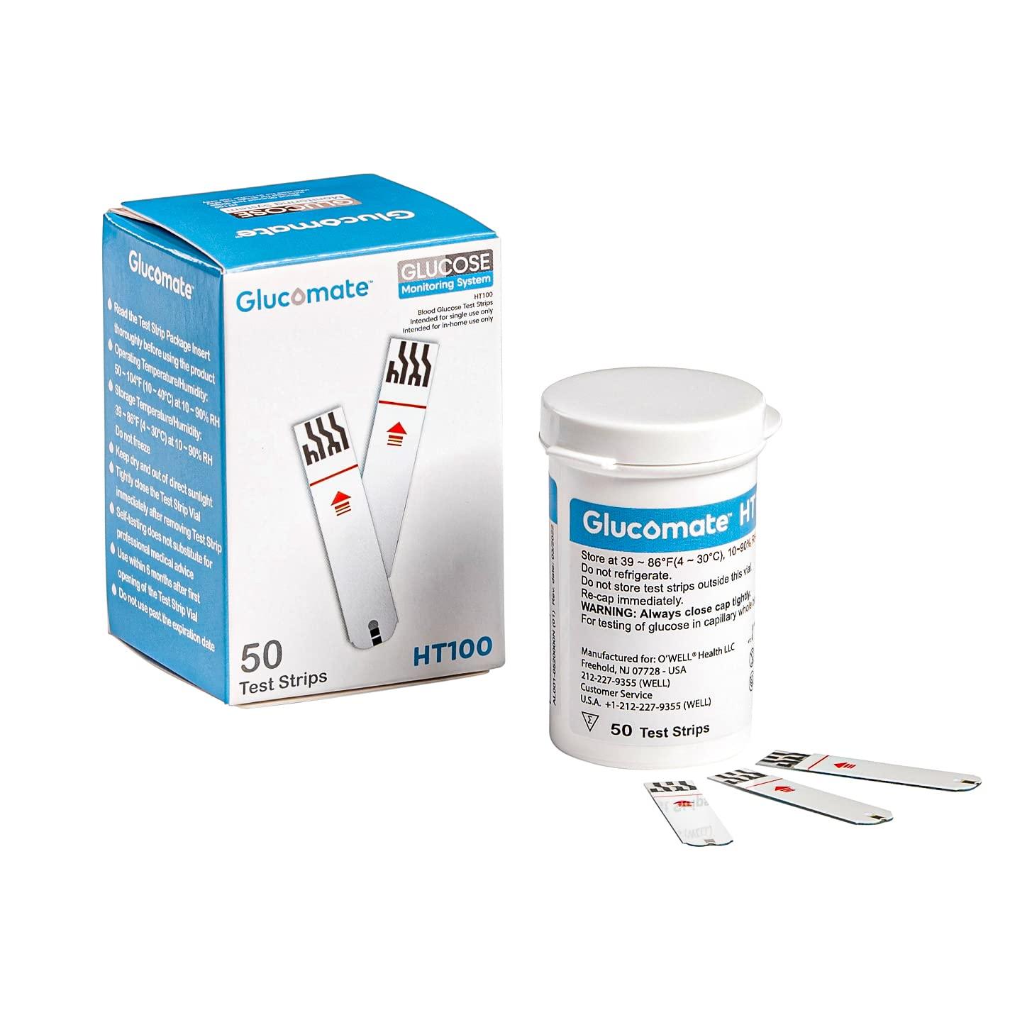 Glucose Monitor Kit with Test Strips & Lancets for Diabetes Testing ...