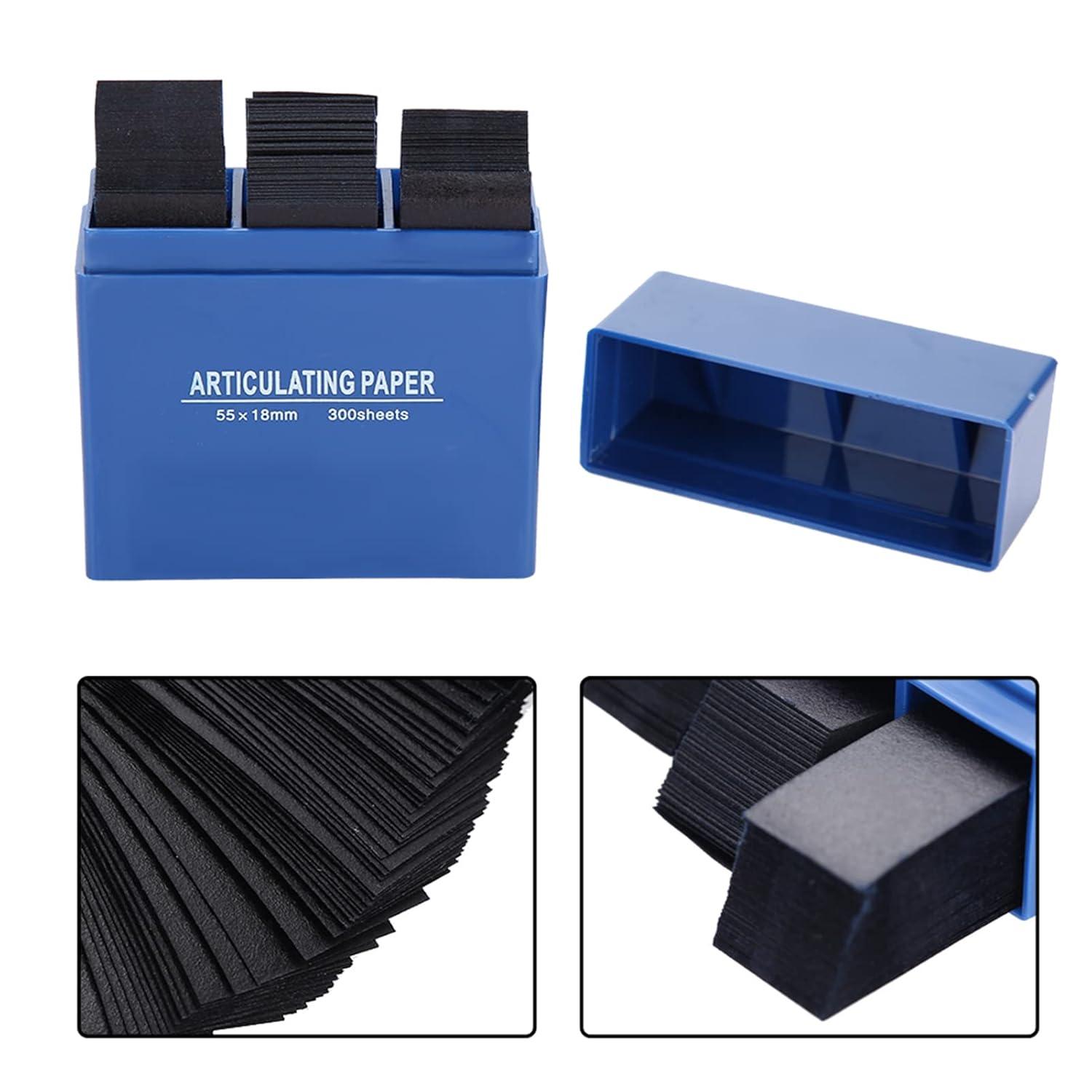 300 Sheet Dental Articulation Paper - Blue Anti-Cut Strips & Care for ...