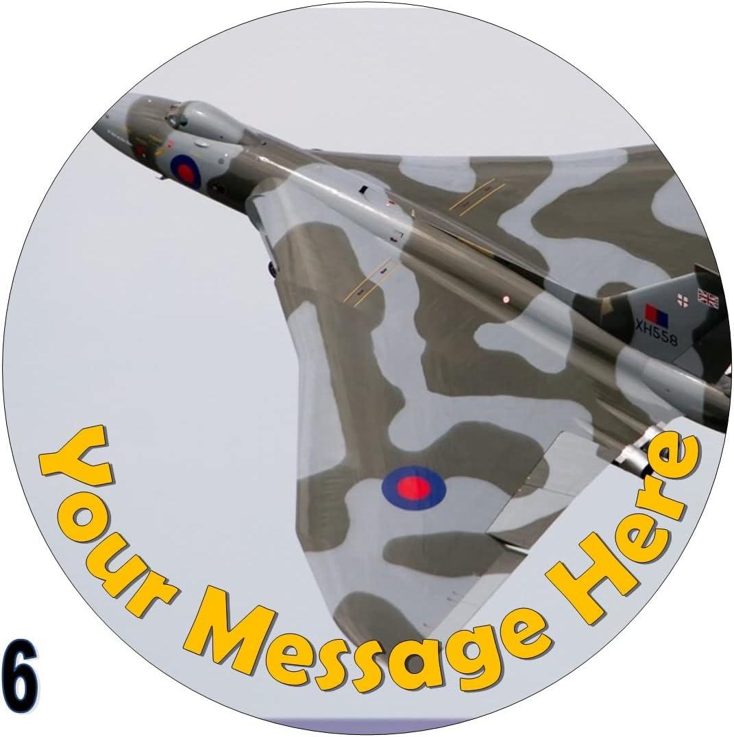 cakes edible RAF Vulcan Bomber Round 7.5 inch party decoration Topper ...