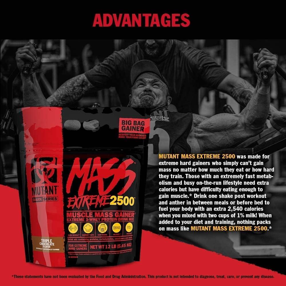 Mutant Mass Extreme Gainer - Whey Protein Powder for Muscle Growth ...