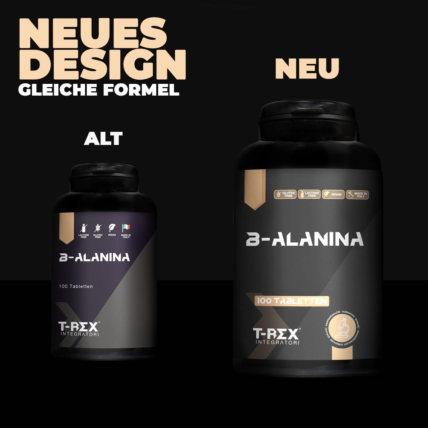 Buy Beta Alanine 1000mg 100 Tablets with Vitamins B1 B6 & E | Boost ...