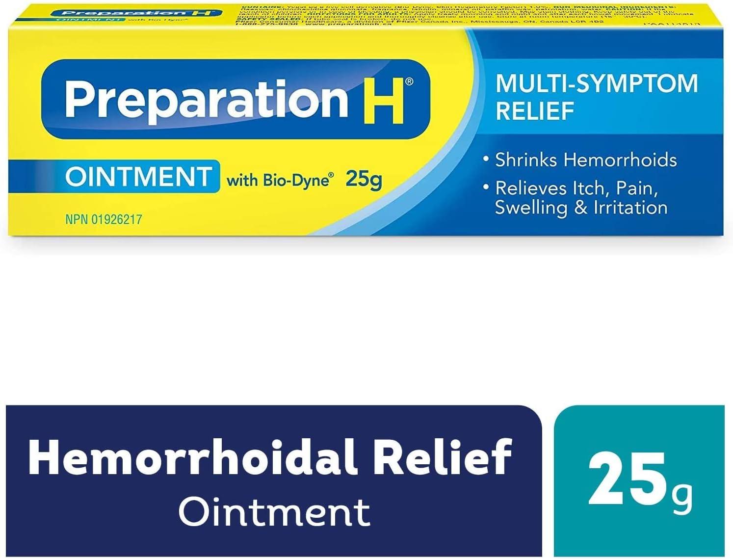 Preparation H Multi-Symptom Hemorrhoid Treatment Ointment with Bio-Dyne ...