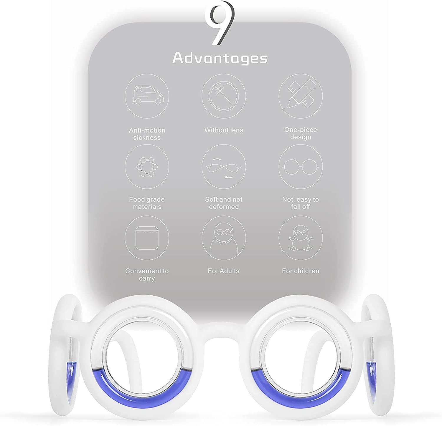 Hion Anti-Motion Sickness Smart Glasses - Portable Nausea Relief for ...
