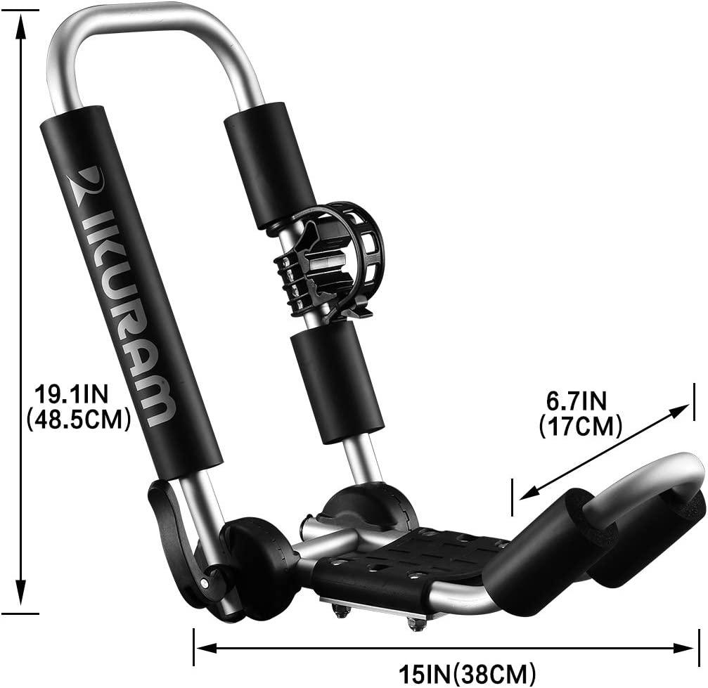 IKURAM R J-Style Folding 4-in-1 Roof Carrier Rack for Canoe, SUP ...