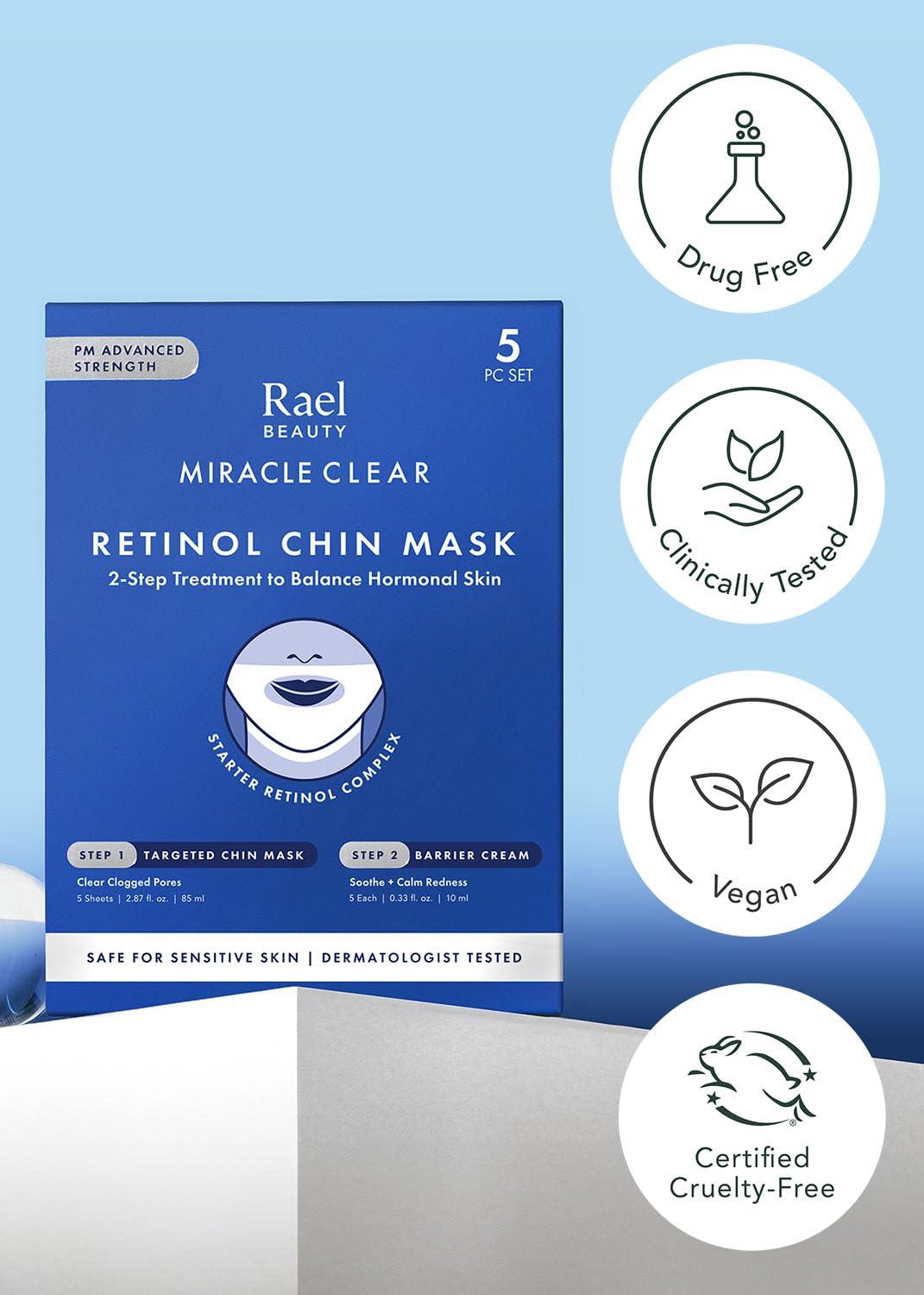 Buy Rael Skin Care: Retinol Chin Masks & Miracle Clear Barrier Cream ...