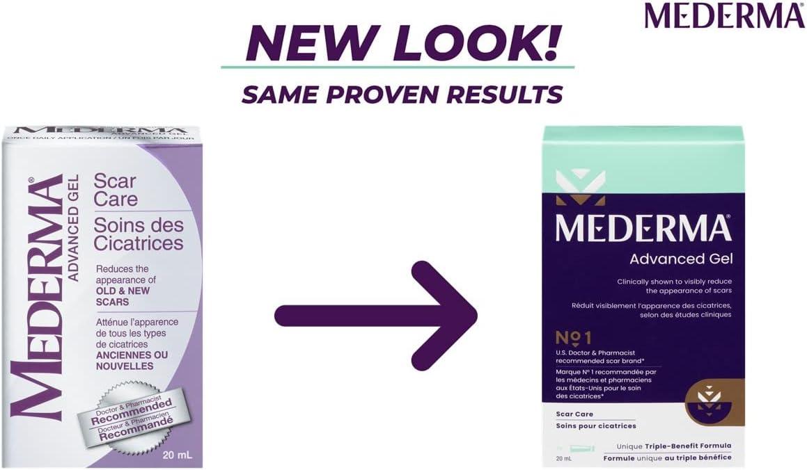Mederma Advanced Scar Gel Treats Old and New Scars Reduces the ...