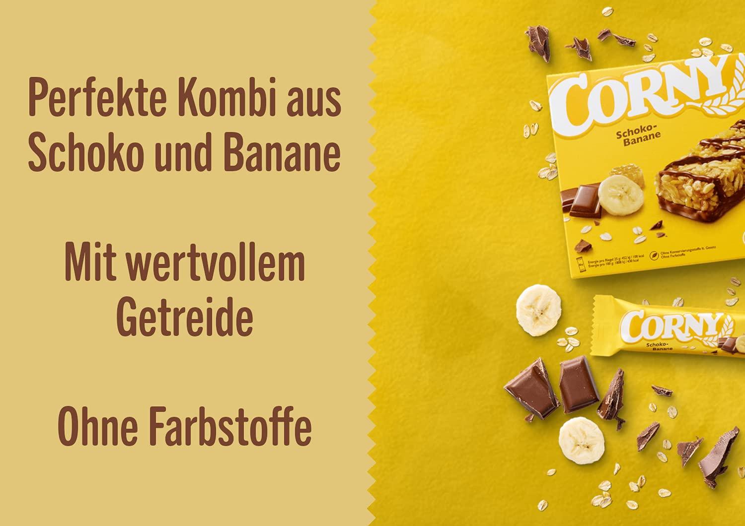 CORNY Chocolate Banana Cereal Bars - 150g Box of 6 | Buy ...