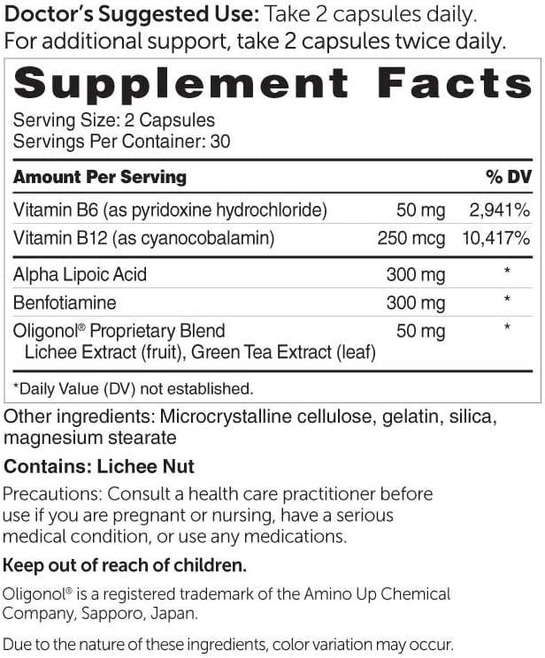 Dr. Whitaker Complete Neurovascular Support â€“ 60 Capsules for Optimal ...