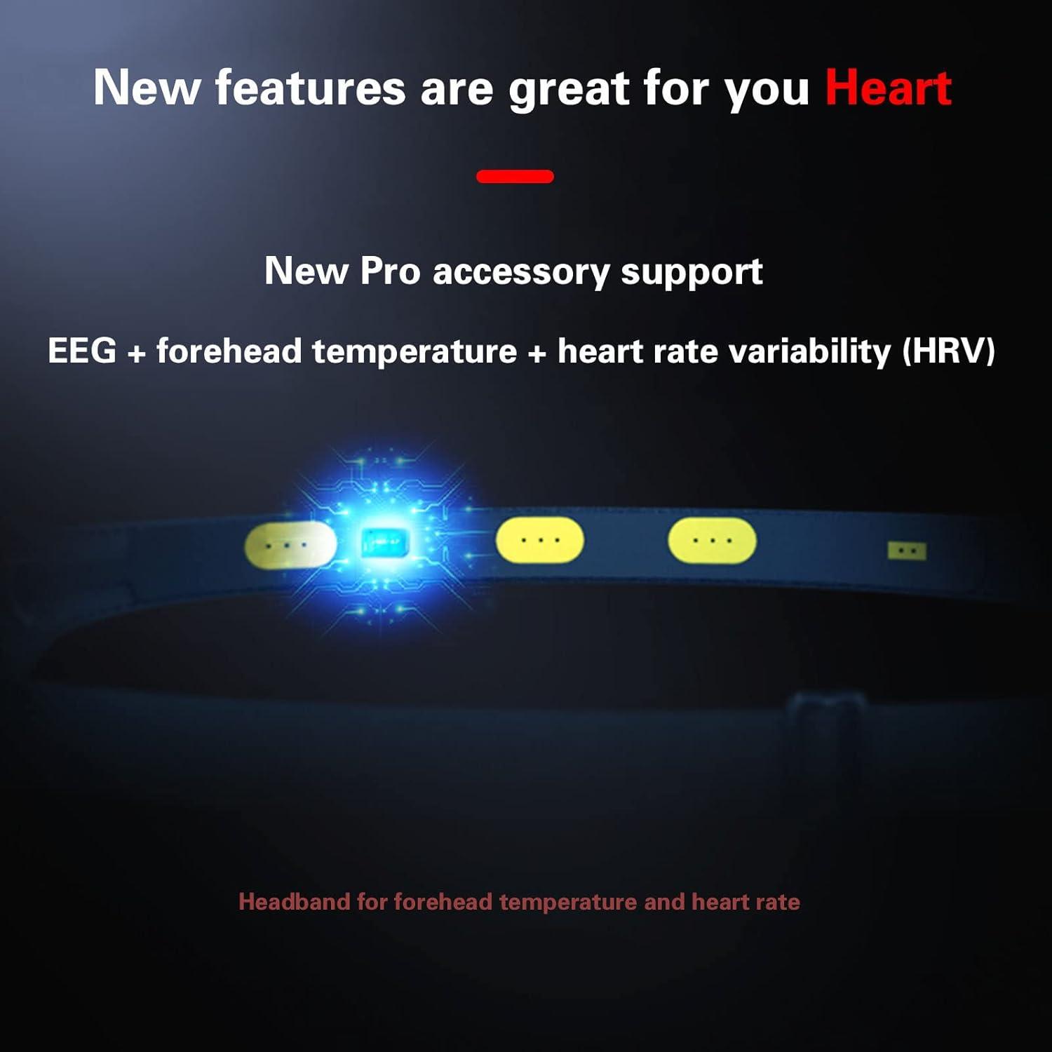 Naiqialuo Biosensing Meditation Headband - Brainwave & Heart Rate ...