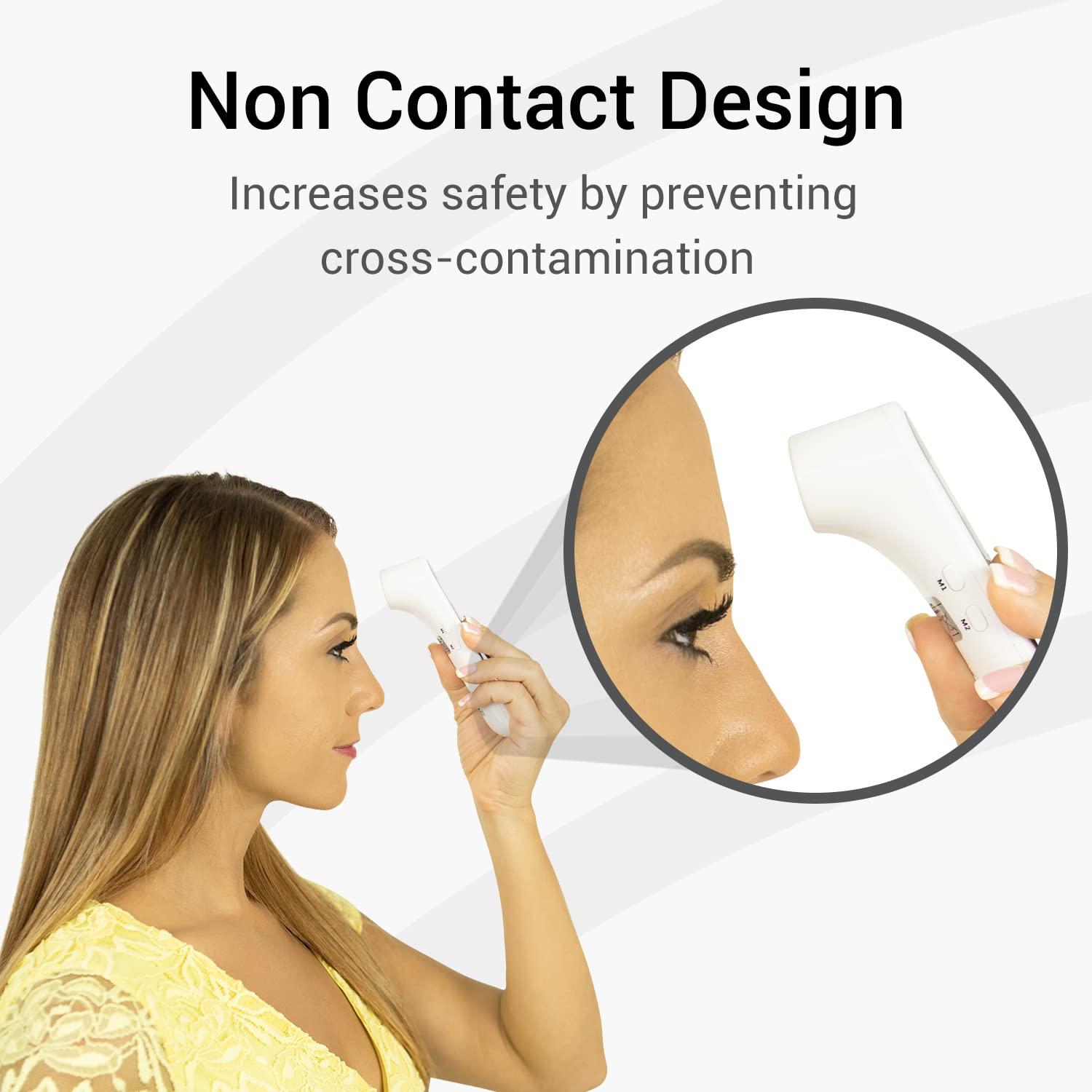 Vive Forehead Thermometer - Infrared Temperature Temporal No Touch ...