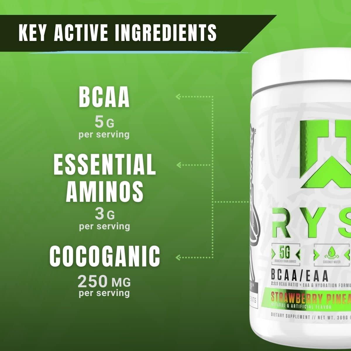 Ryse Core Series BCAA+EAA | Recovery, Hydration, and Muscle Building ...