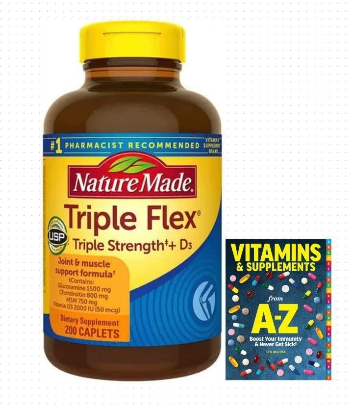 Nature Made TripleFlex Triple Strength 200 Caplets + Better Guide ...