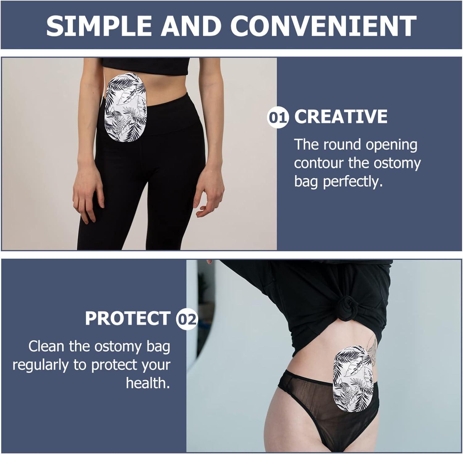 FOMIYES Water-Resistant Ostomy Bag Cover 26x16x0.8cm - Ostomy Supplies ...