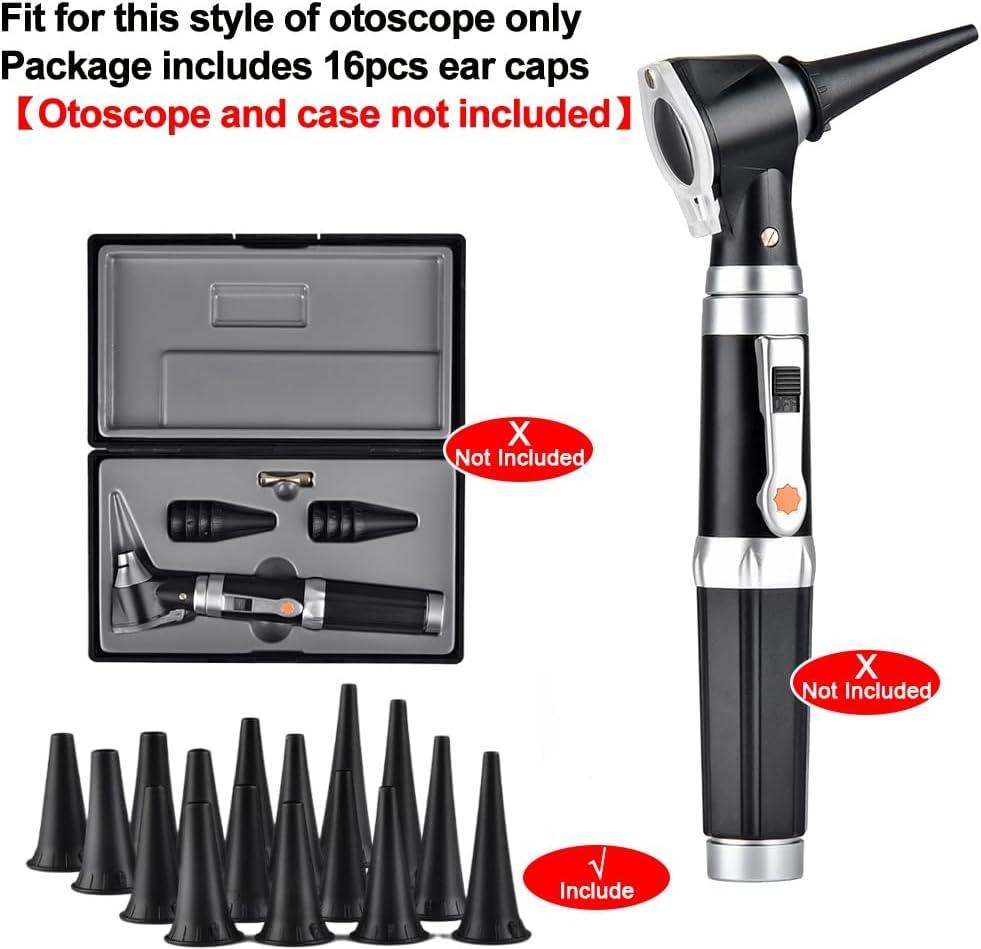 Jiusion Original 4 Pack Otoscope Speculum Tips - 2.5mm 3mm 5mm for 3x ...