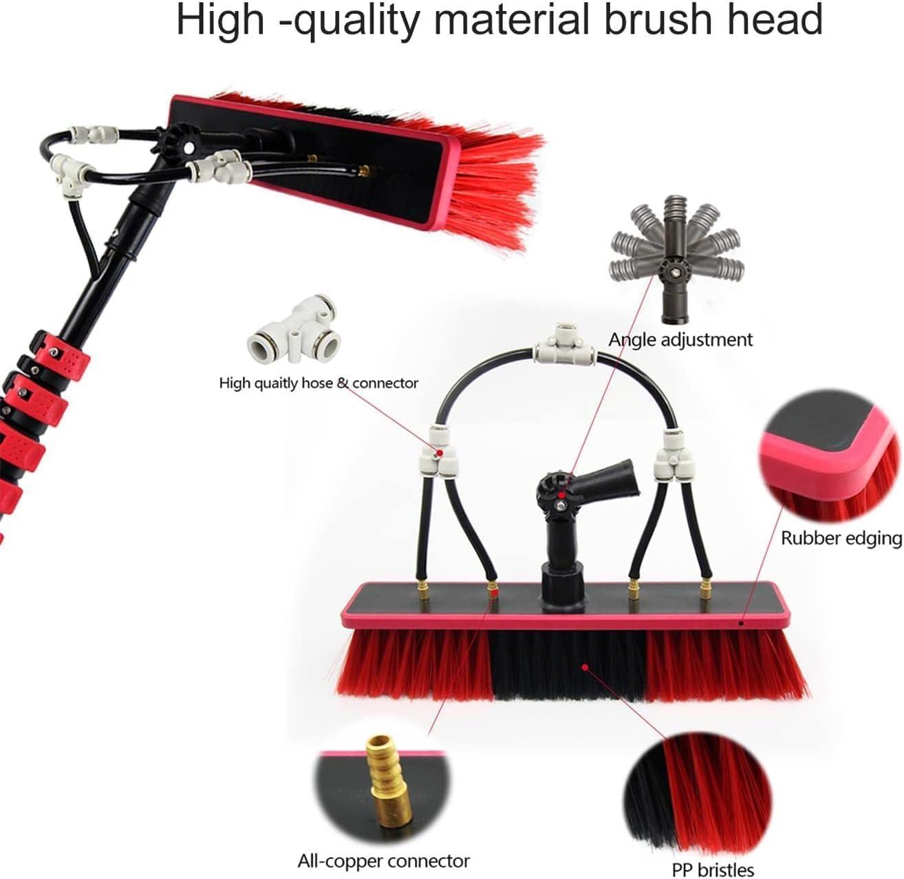 Window Cleaning Brush 3.6-11M Water Fed Pole Telescopic Window Cleaner ...