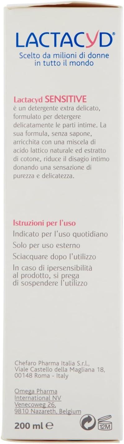 Lactacyd Sensitive Intimate Hygiene Gel 200ml - Gentle Cleansing for ...
