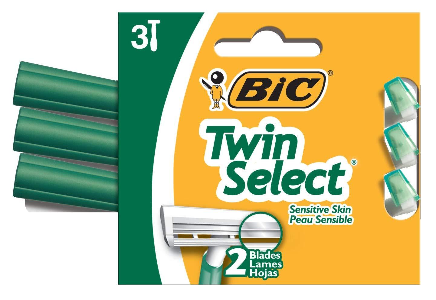 Bic Shaver Twin Select Sensitive Men's Razors - 3 Pack & 12 Pack | Buy ...
