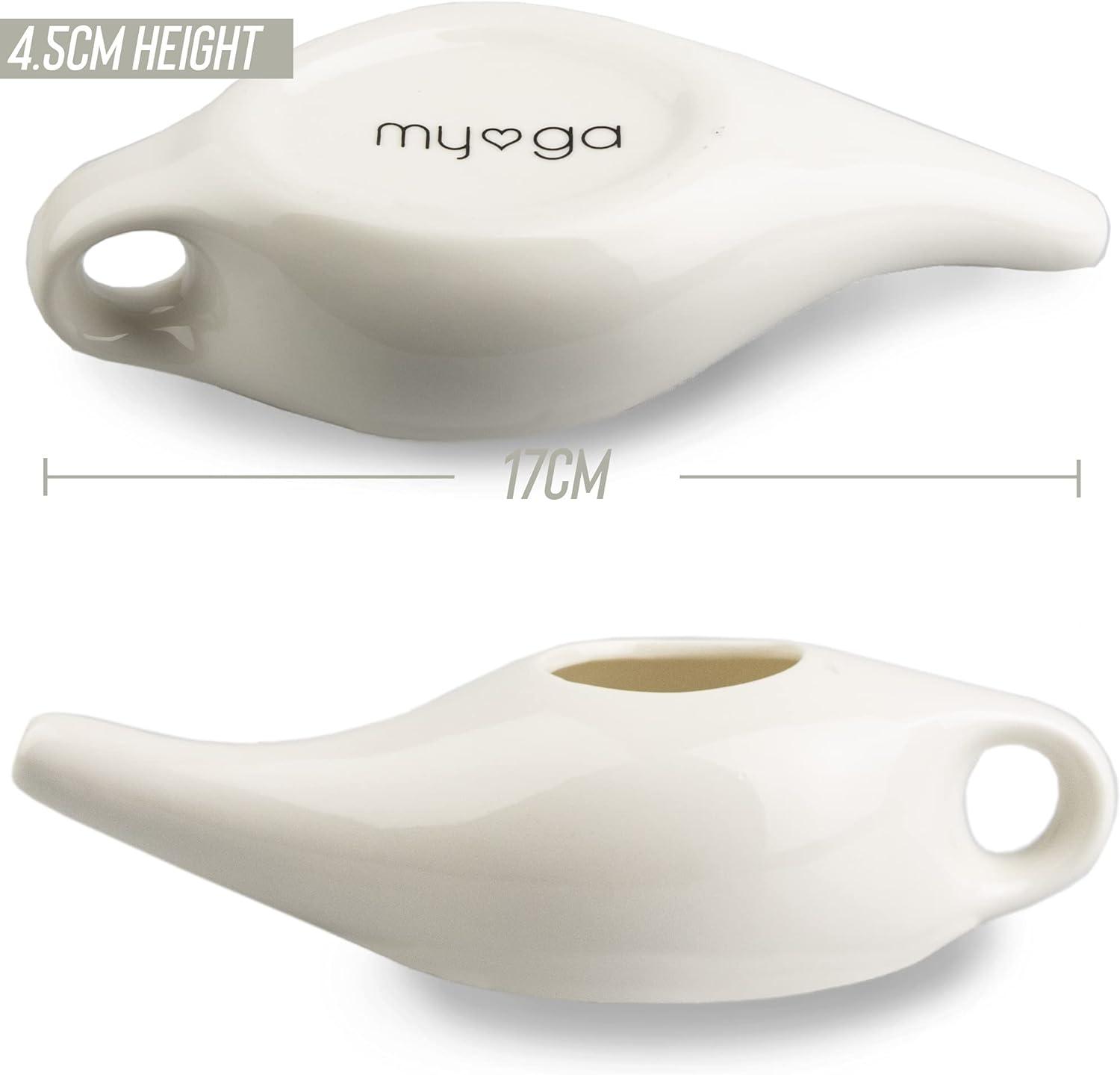 Myga RY1186 Ceramic Nasal Neti Pot Neti-Pot Sinus Rinse Pot for Nasal ...