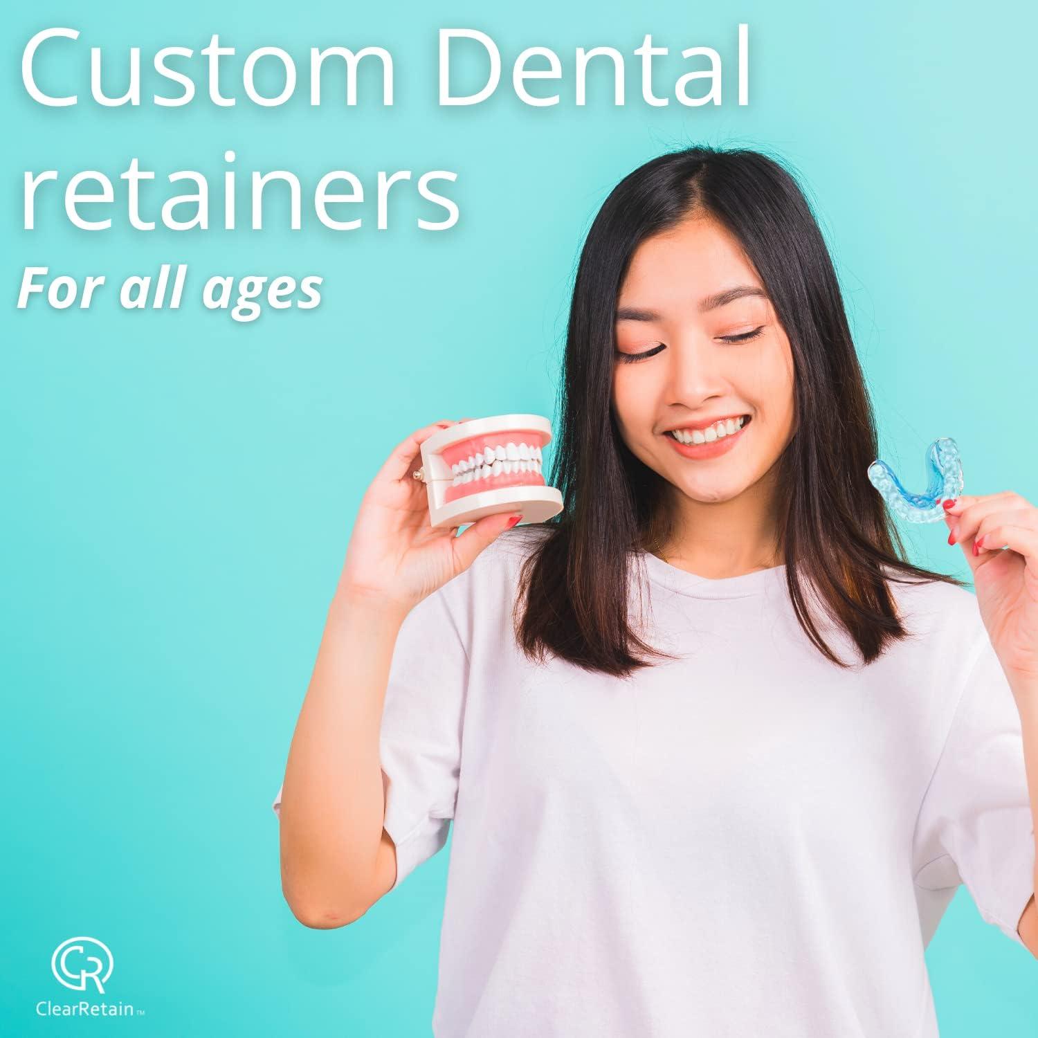 ClearRetain Orthodontic Retainer Lower - Prevent Teeth Shifting | 2 ...
