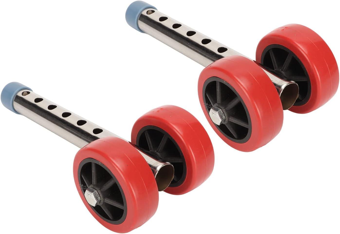 Walker Wheels Replacement Kit - 1 Pair, Heavy Duty Stainless Steel, 6 ...