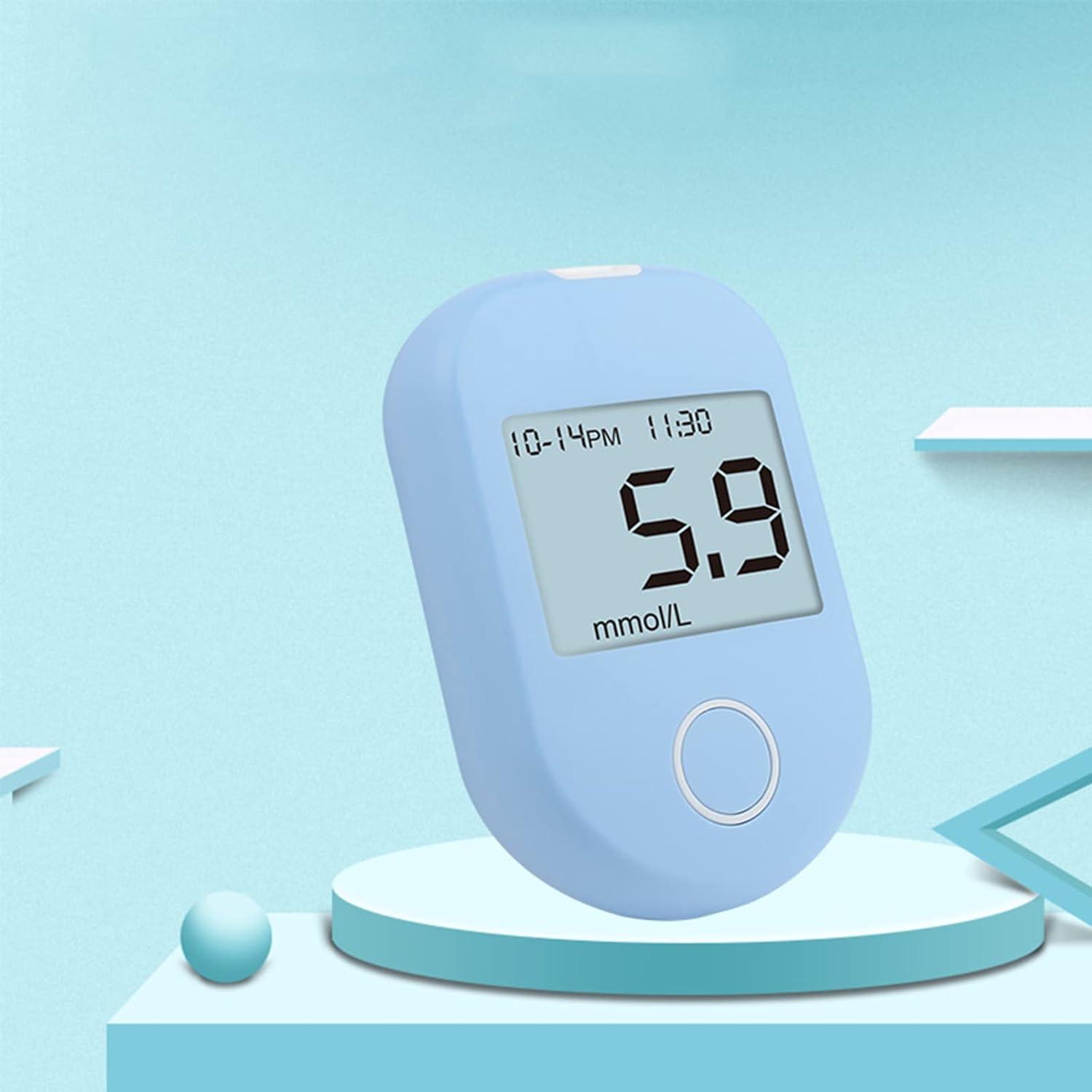 ThreeH Blood Glucose Meter Kit - 50 Test Strips, Glucometer, Lancets ...