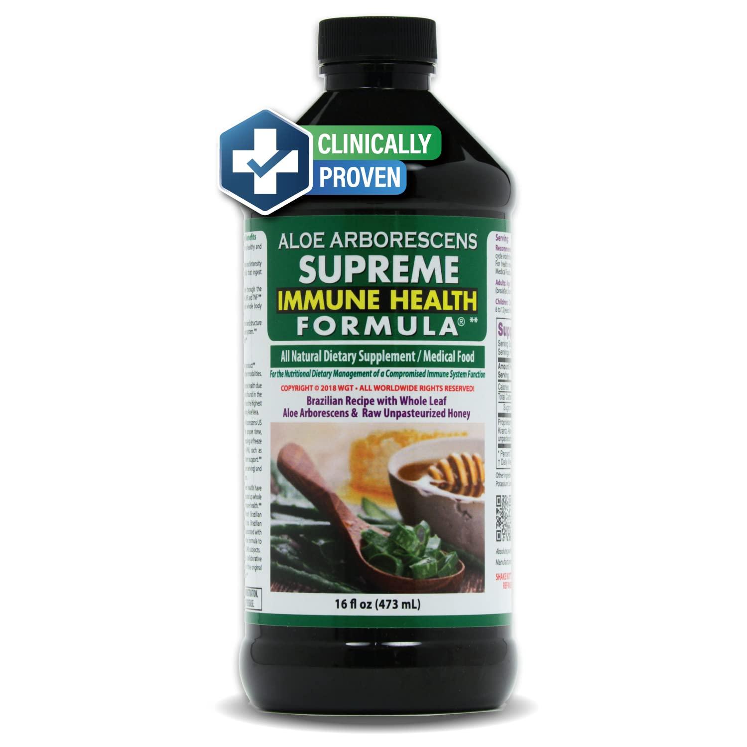 Supreme Immune Health Formula - Aloe Arborescens with Aloe Juice & Honey - 16oz | Buy Now with ...