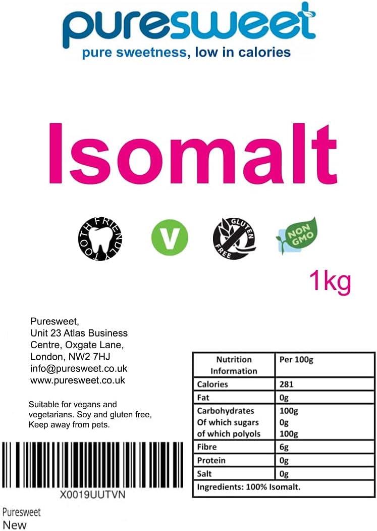 Puresweet Isomalt 1kg - Ideal for Sugar-Free Candy & Sugar Replacement ...