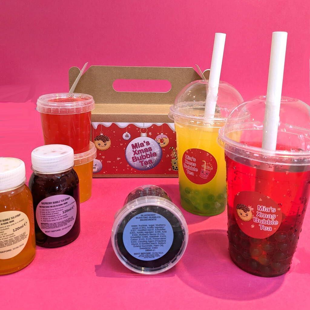 Personalised Christmas Bubble Tea Kit