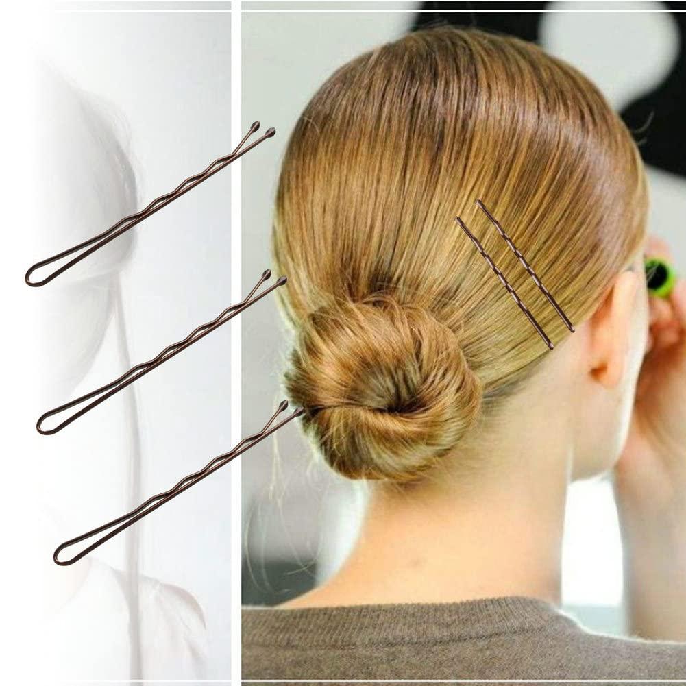 Bobby Pins Brown 240-Count Hair Pins with Cute Box - Premium Bobby Pins ...