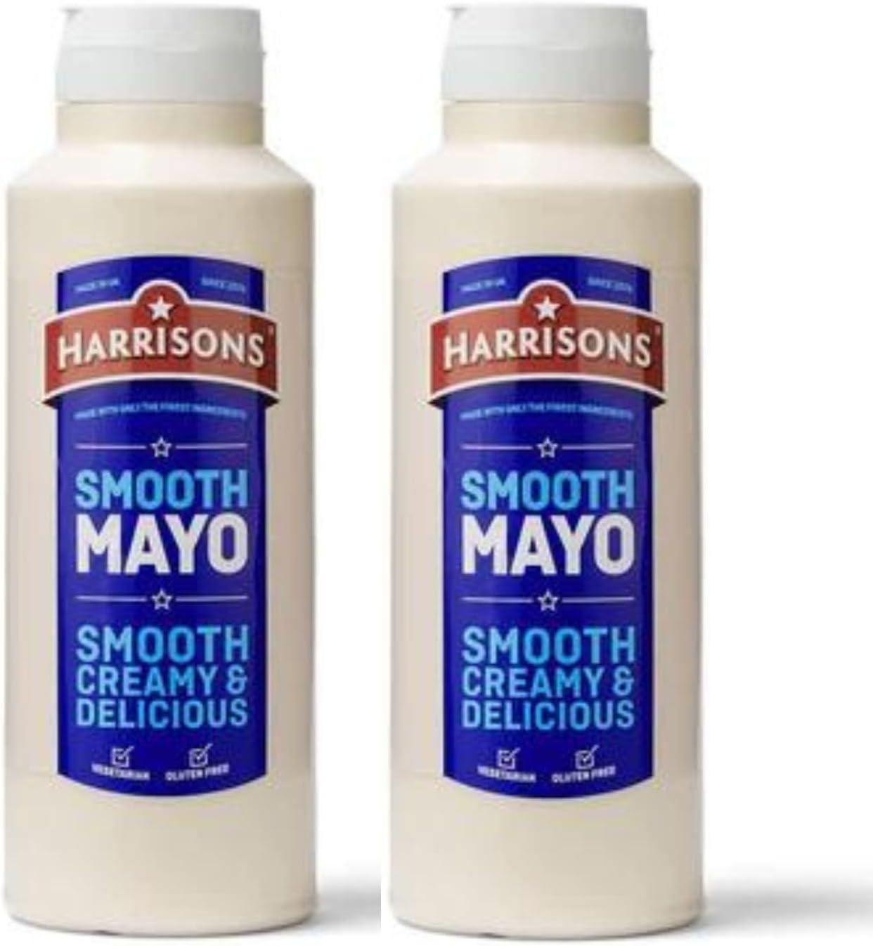 Harrisons Garlic Mayonnaise Sauce and Smooth Mayo Bottles Pack of 2 ...