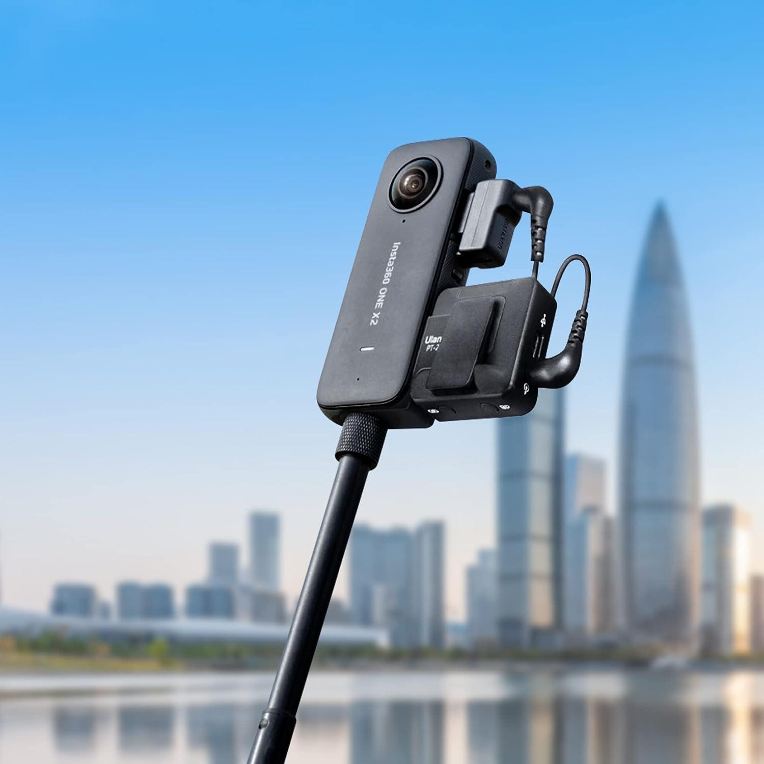 CYNOVA Upgraded Insta360 Mic Adapter | 3.5mm Audio Jack for Insta360 One RS/One X2 | External ...