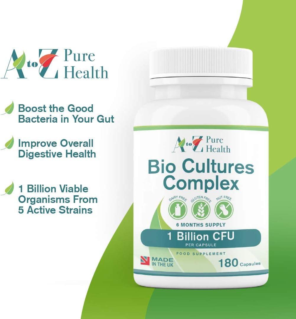 Premium Bio Cultures Complex 180 Capsules | High Strength Probiotic for ...