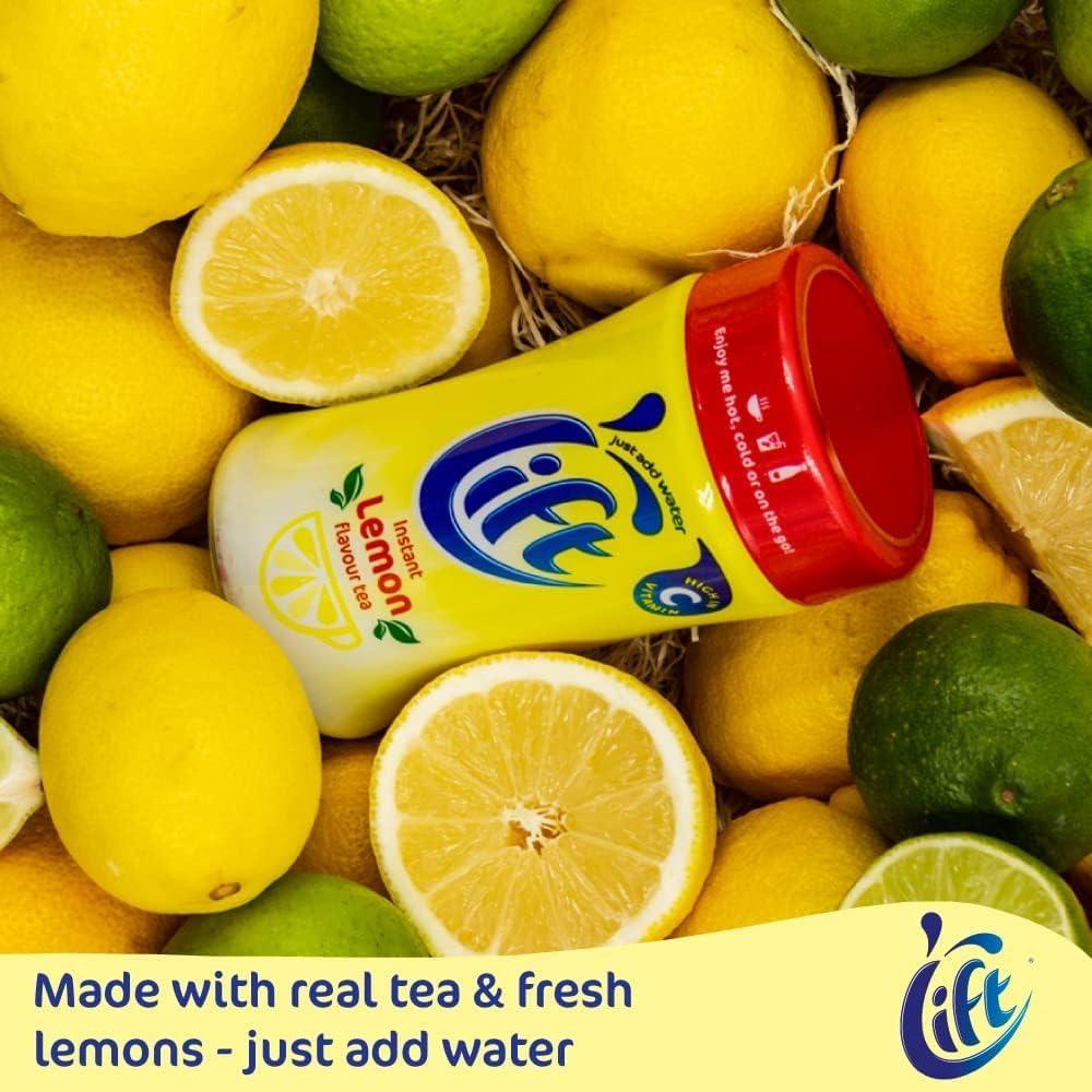 Instant Tea Bundle which Contains Lift Instant Lemon Flavour Tea 150g - Pack of 2 with Grocery ...