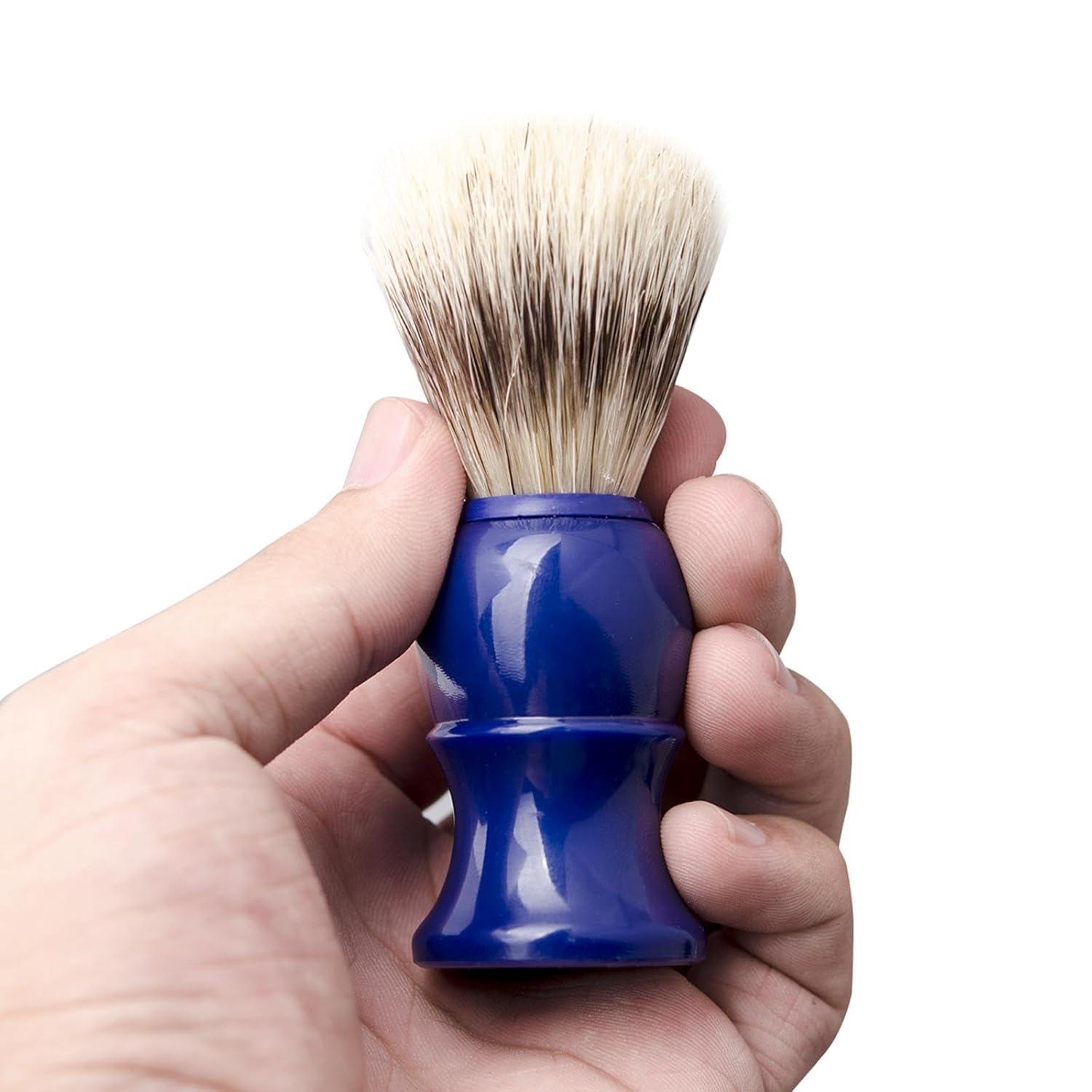 Folpus Men Shaving Brush - Premium Beard & Face Cleaning Brush for ...
