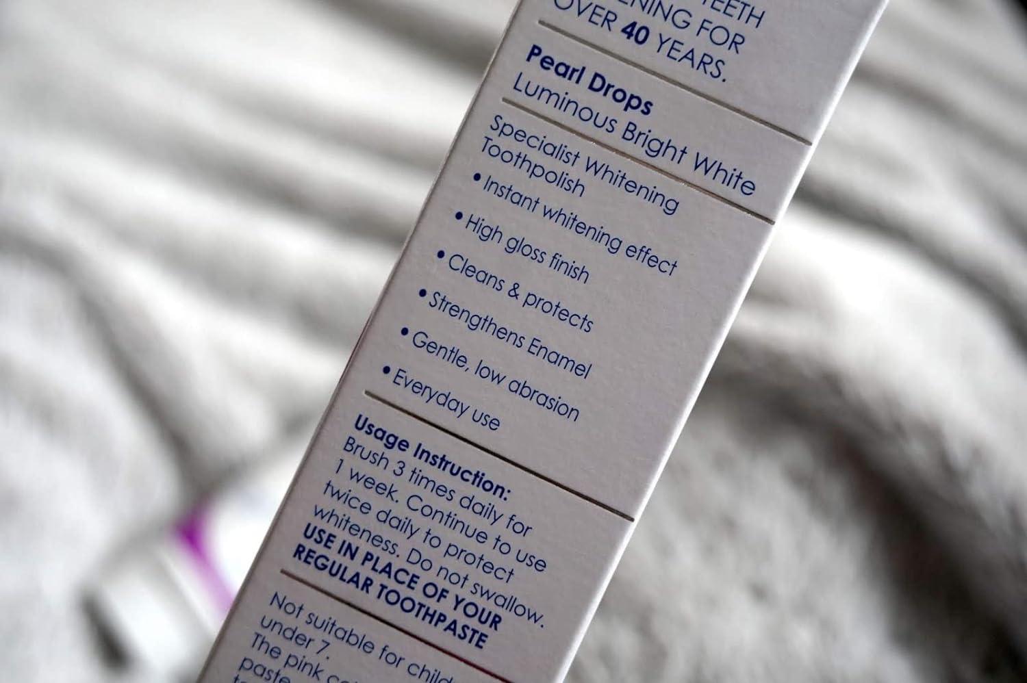Pearl Drops Luminous Bright Professional Daily Toothpaste 75ml ...