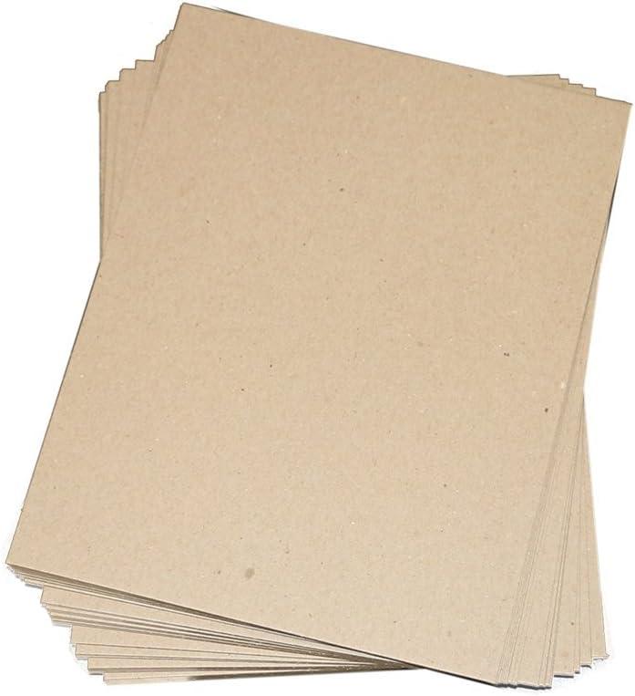 200 Pack of 8.5x11 Chipboard Pads - 22PT Brown Scrapbooking Sheets ...