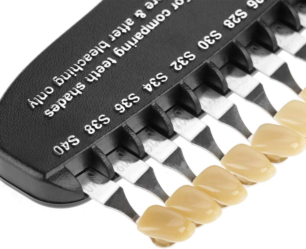 Professional Tooth Shade Chart - 20 Color Teeth Whitening Shade ...