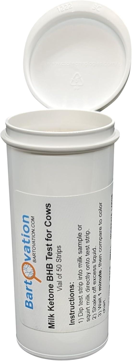 Milk Ketone Test Strips for BHB in Cow Milk - 50 Strips | Optimize ...