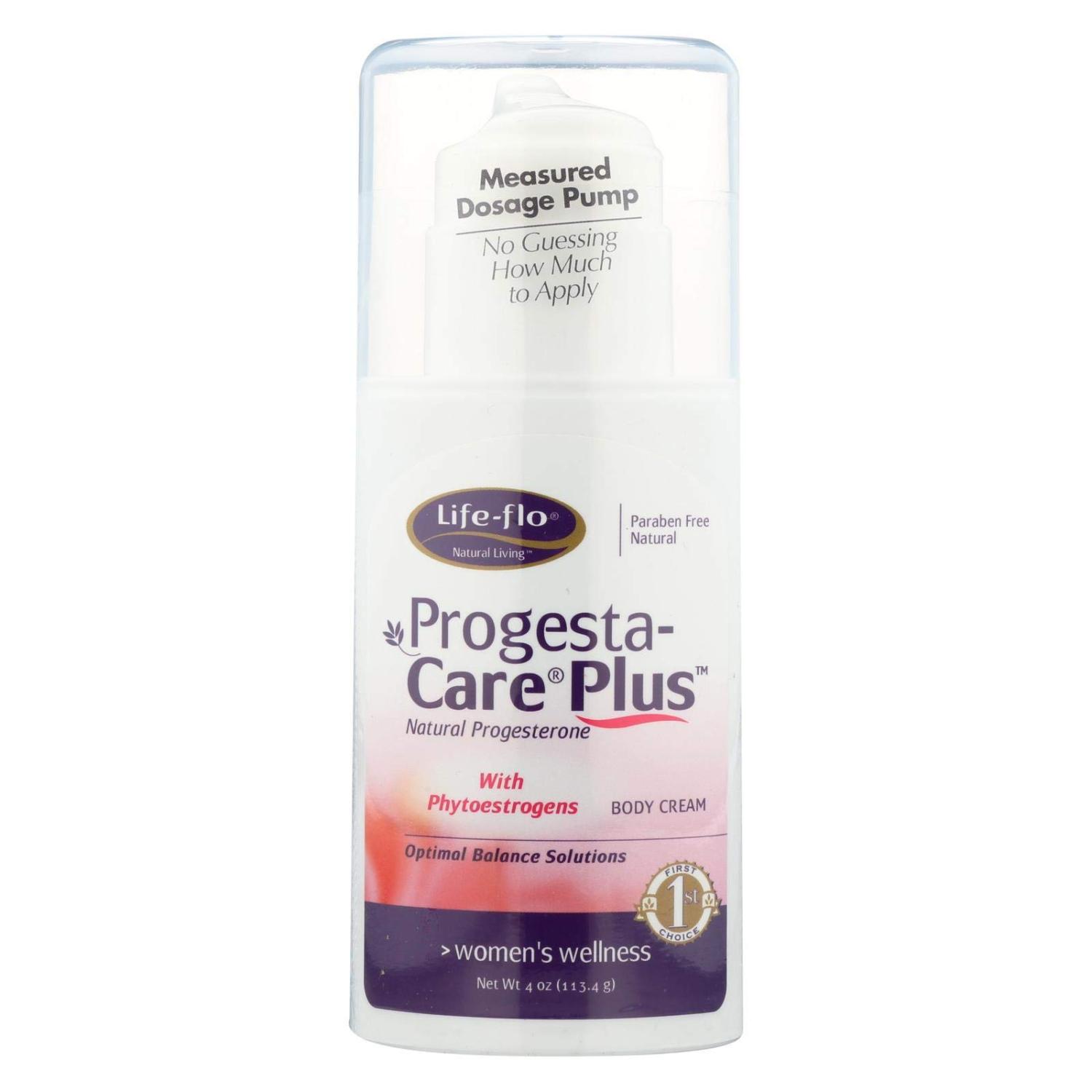 Life-Flo Progesta-Care Plus Body Cream 4 oz - Natural Hormonal Balance ...