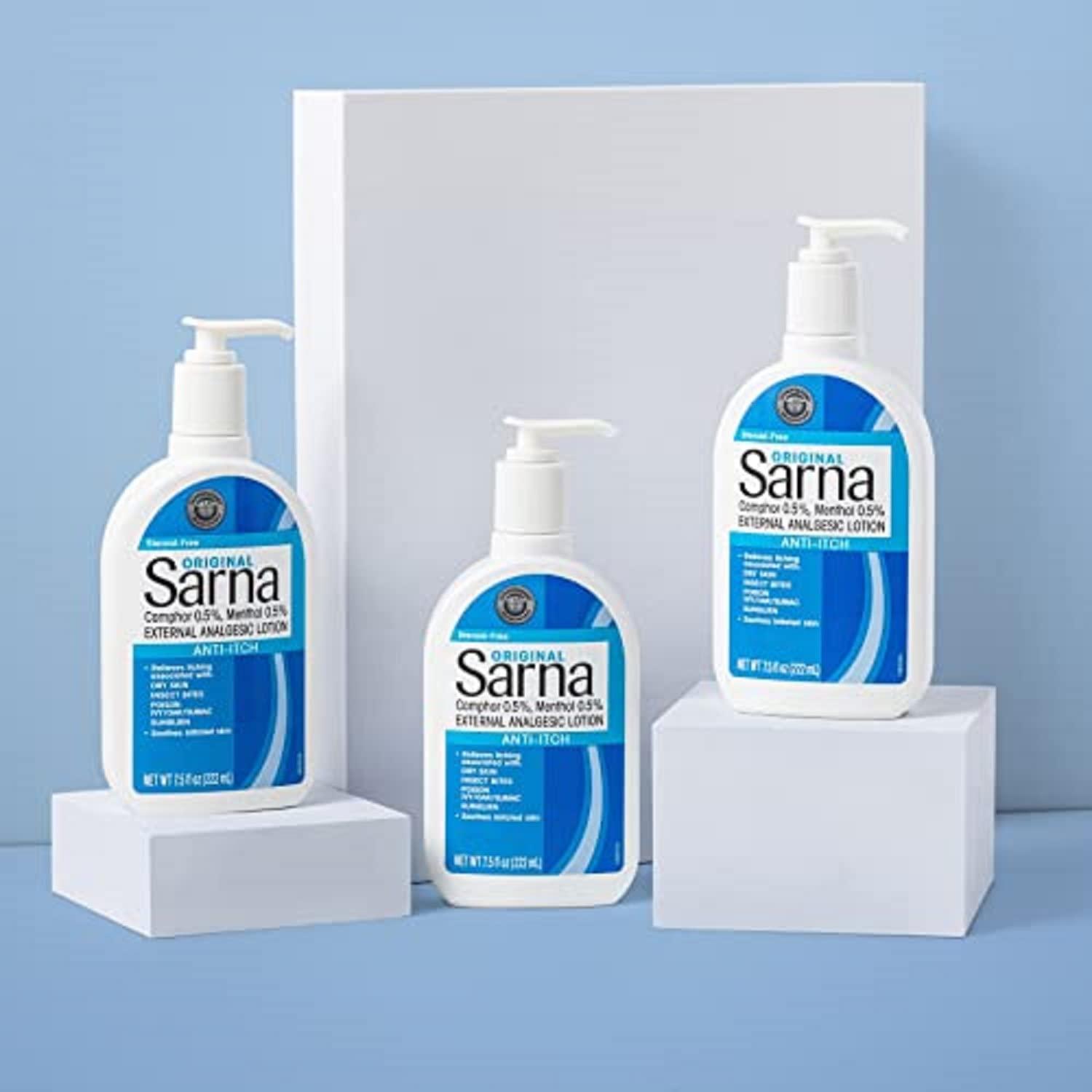 Sarna Anti-Itch Lotion Original 7.5 Fl Oz - Pack of 3 | Relieve Itching & Dry Skin | Buy Now ...