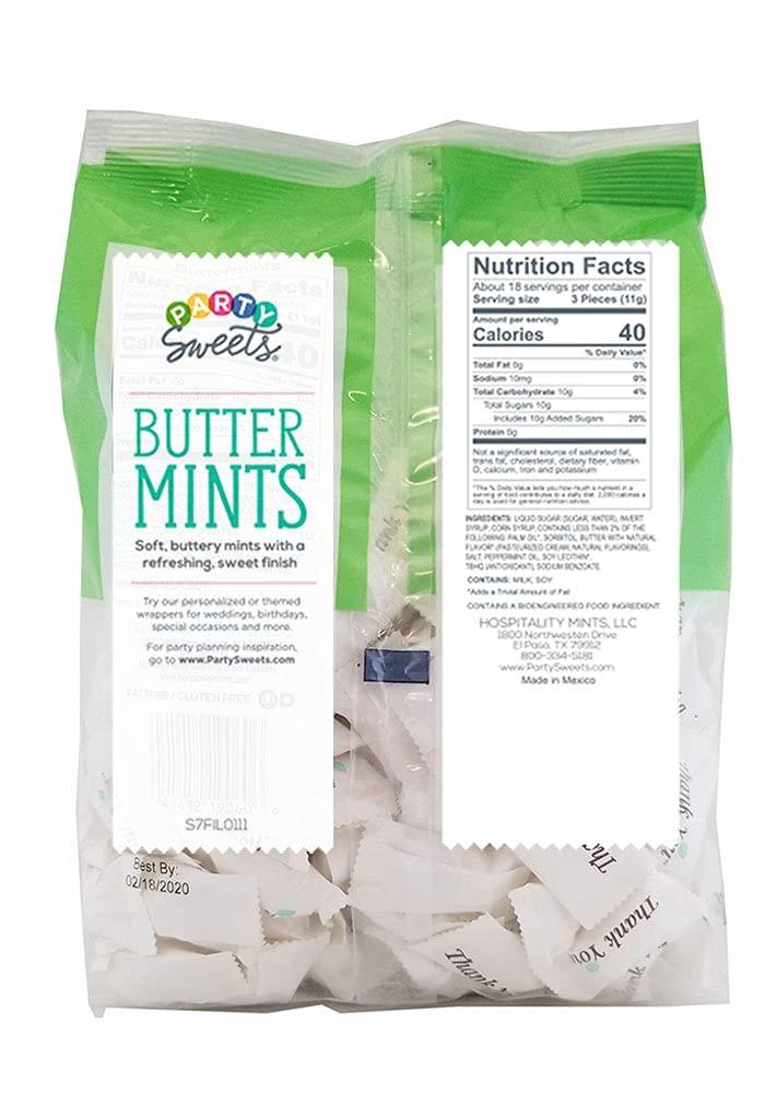 Hospitality Mints Buttermints - Individually Wrapped with Thank You ...